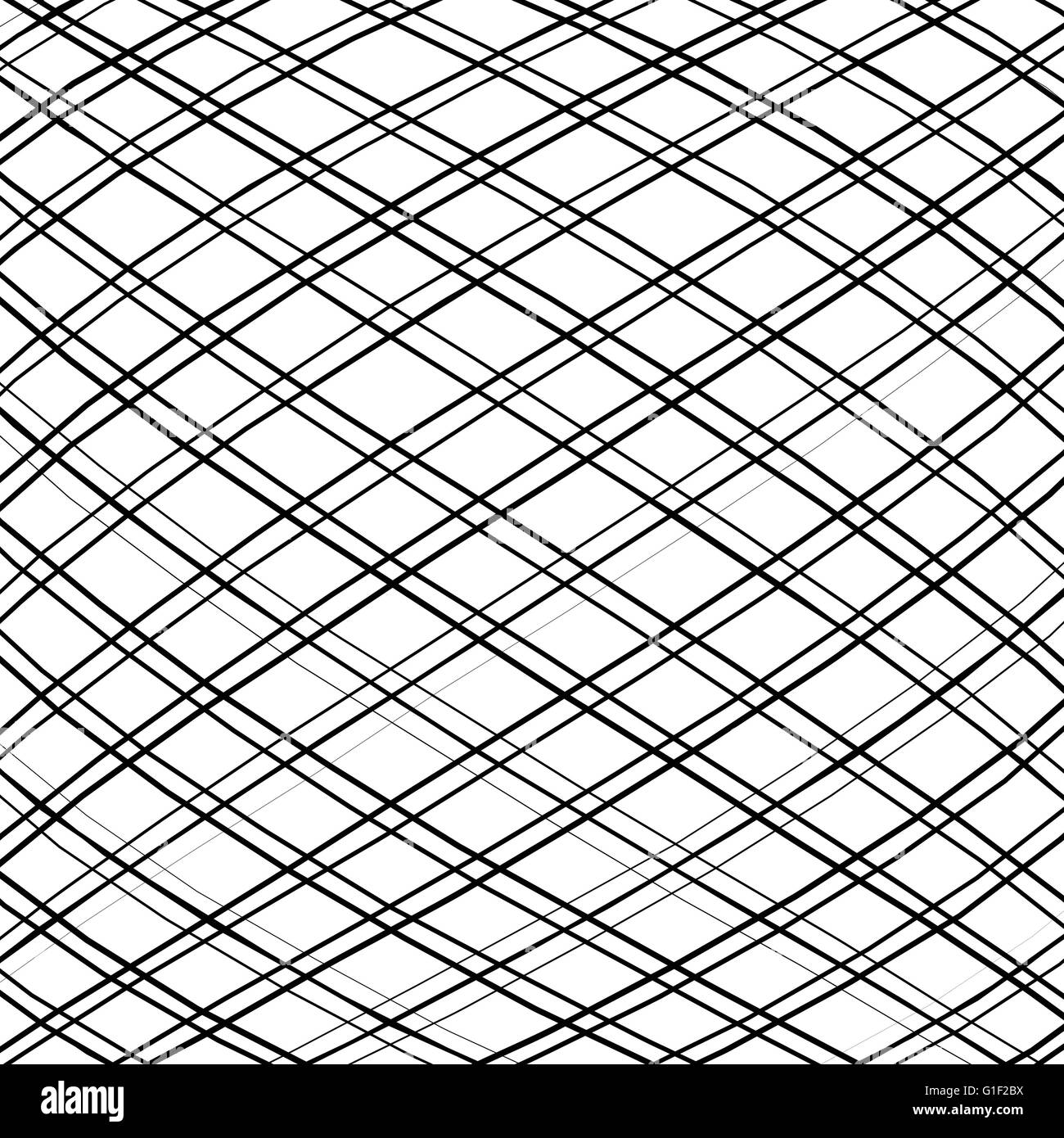 Grid, mesh, intersecting lines pattern with convex distortion. Lines are irregular Stock Vector ...