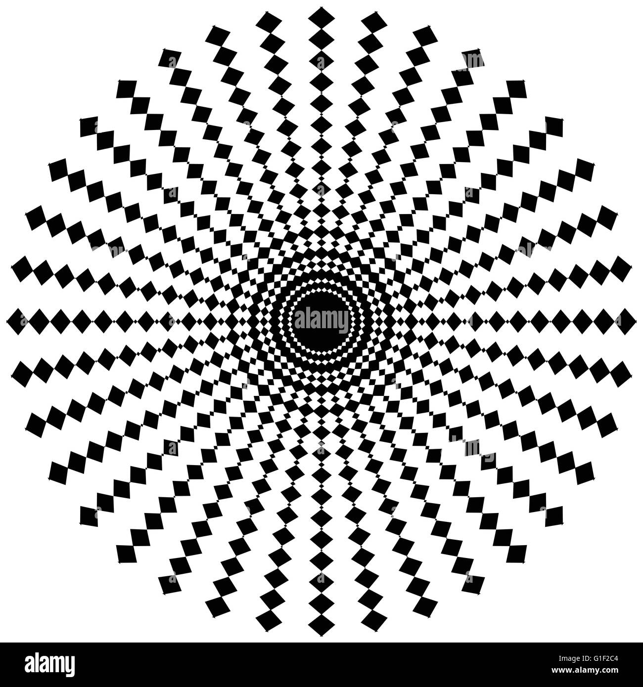 Abstract radial element on white. Geometric shape Stock Vector Image ...