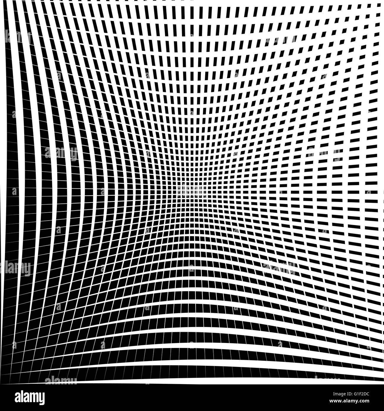 Abstract grid, mesh texture with distortion effect. Abstract monochrome texture, pattern Stock ...