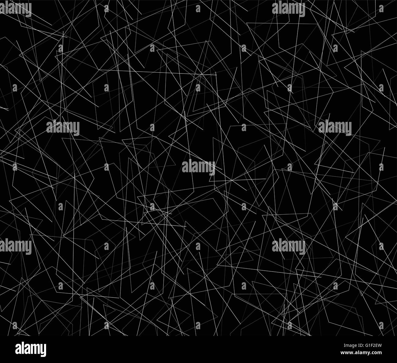 Entangled Texture Of Thin Intersecting Lines Abstract Monochrome Black And White Background