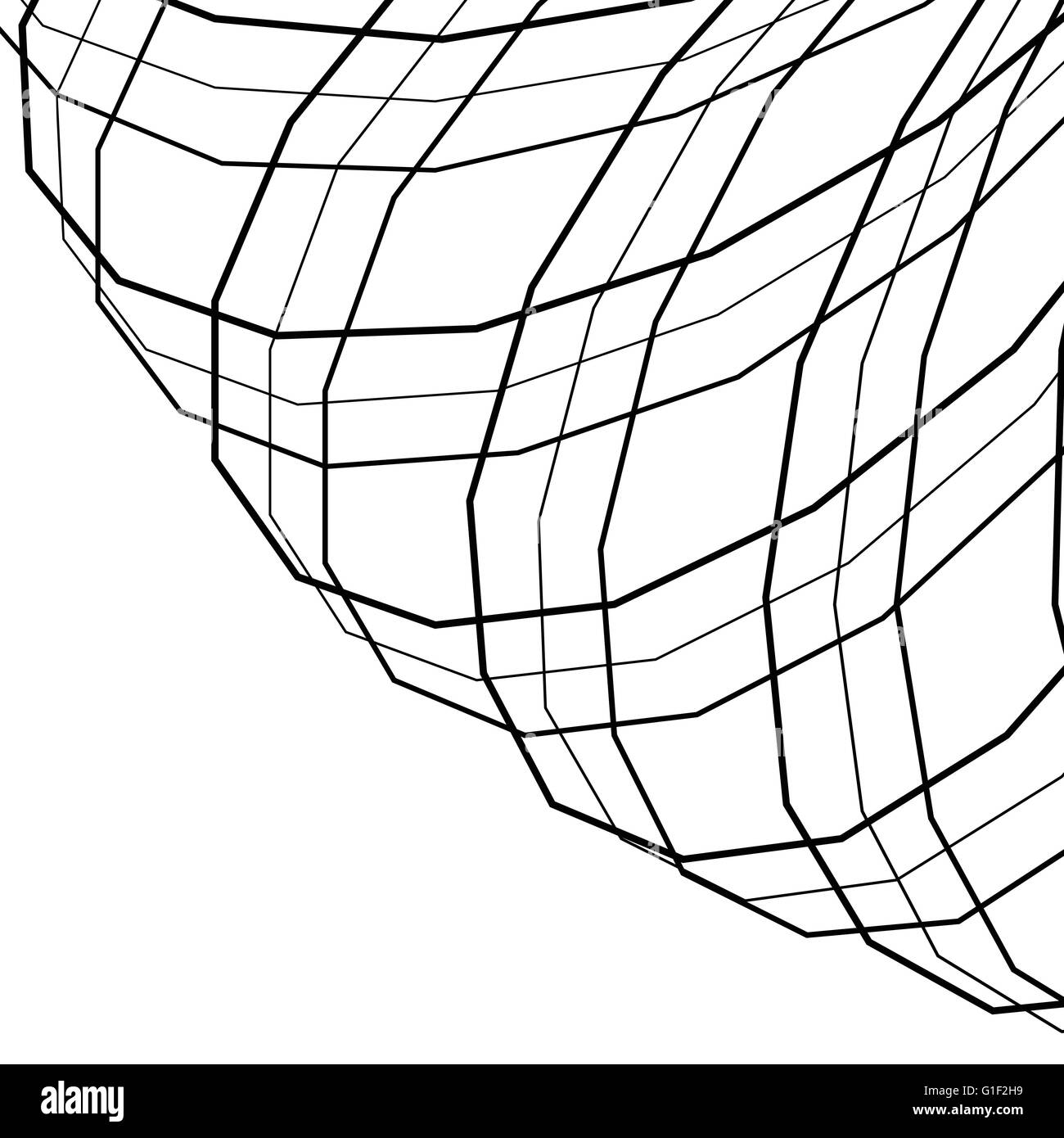 Square format background with intersecting, angular lines. Full motif ...