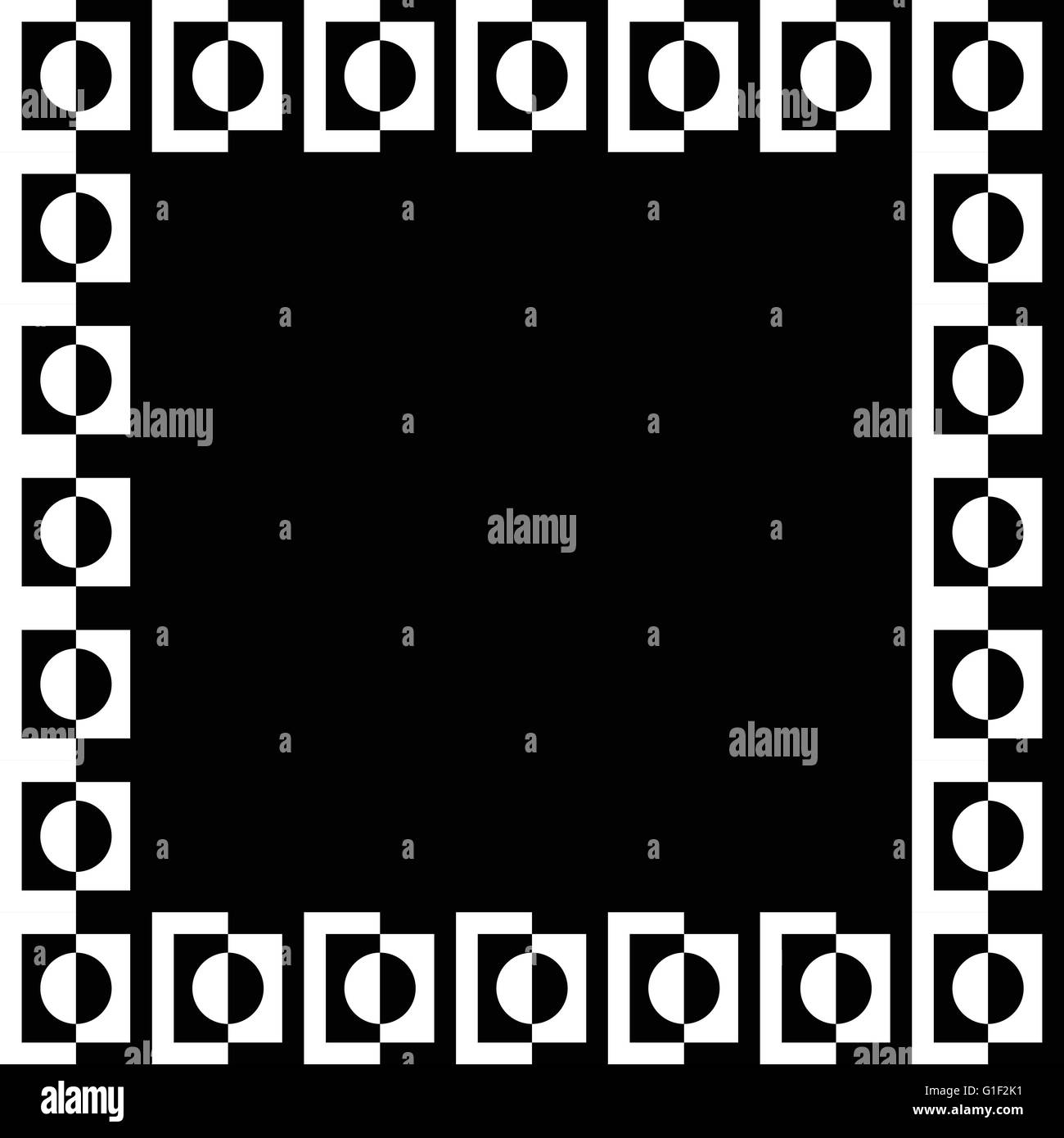 Geometric picture, photo frame in squarish format. Mosaic of geometric ...