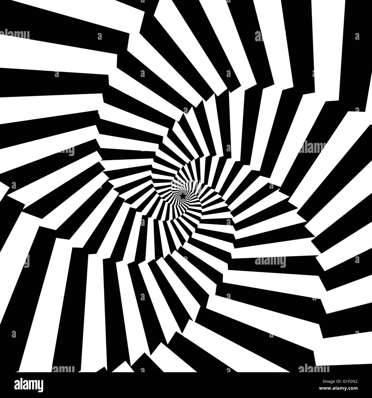 Abstract spirally stripes background, optical, op art pattern Stock ...