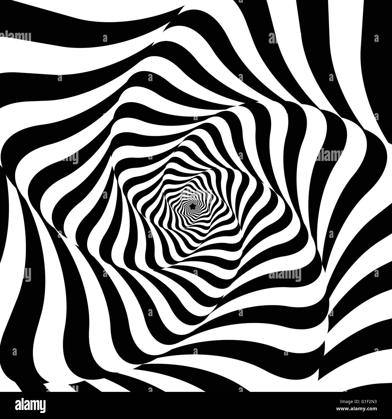 Abstract spirally stripes background, optical, op art pattern Stock ...