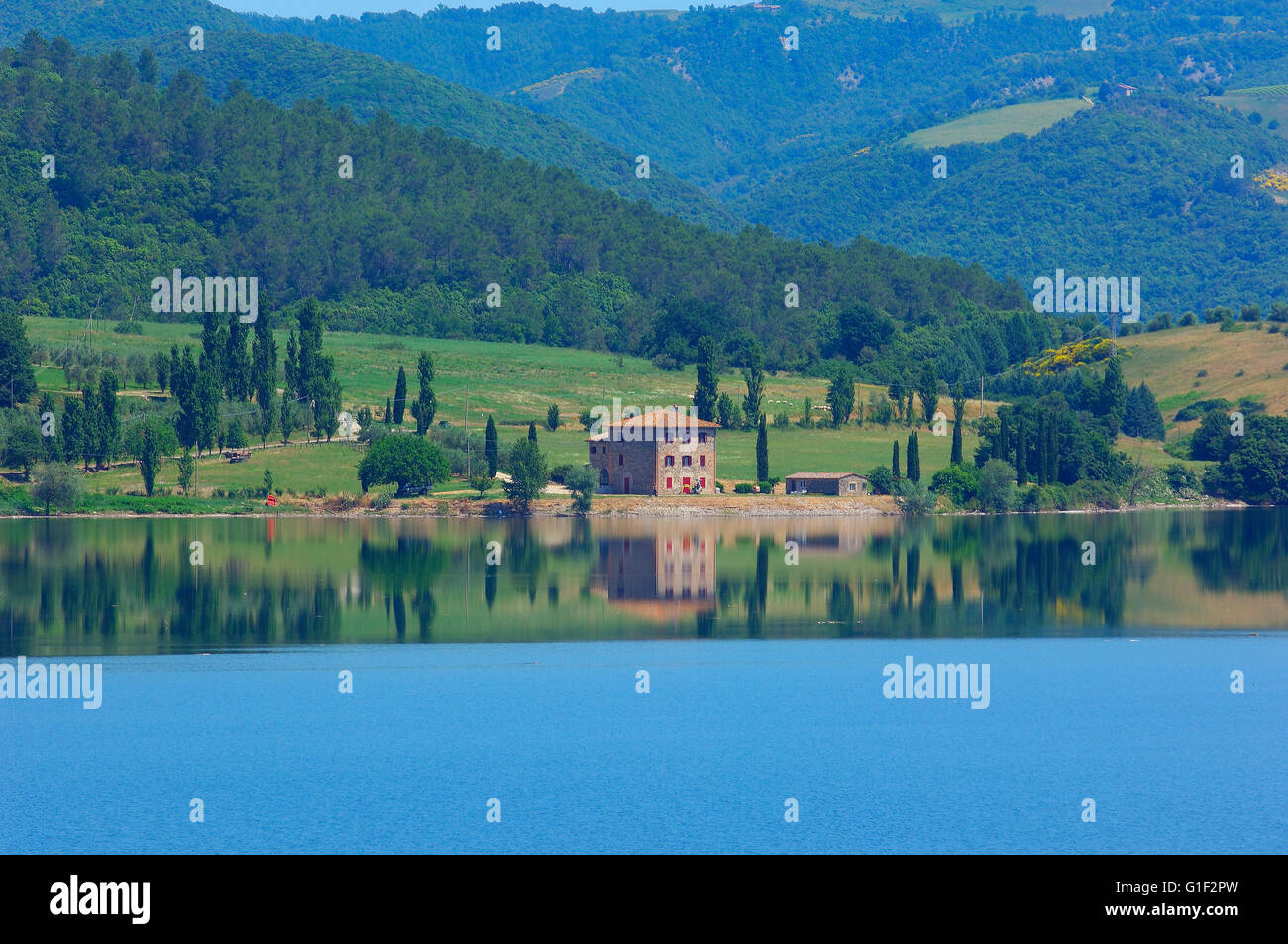 Corbara lake. Lago di Corbara. Tiber Valley. Todi. Umbria. Italy ...