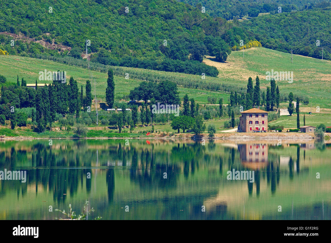 Corbara lake. Lago di Corbara. Tiber Valley. Todi. Umbria. Italy ...