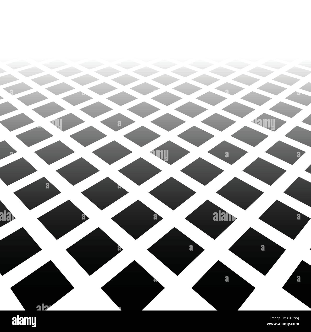 Fading mosaic of squares. Vanishing pattern in perspective Stock Vector ...