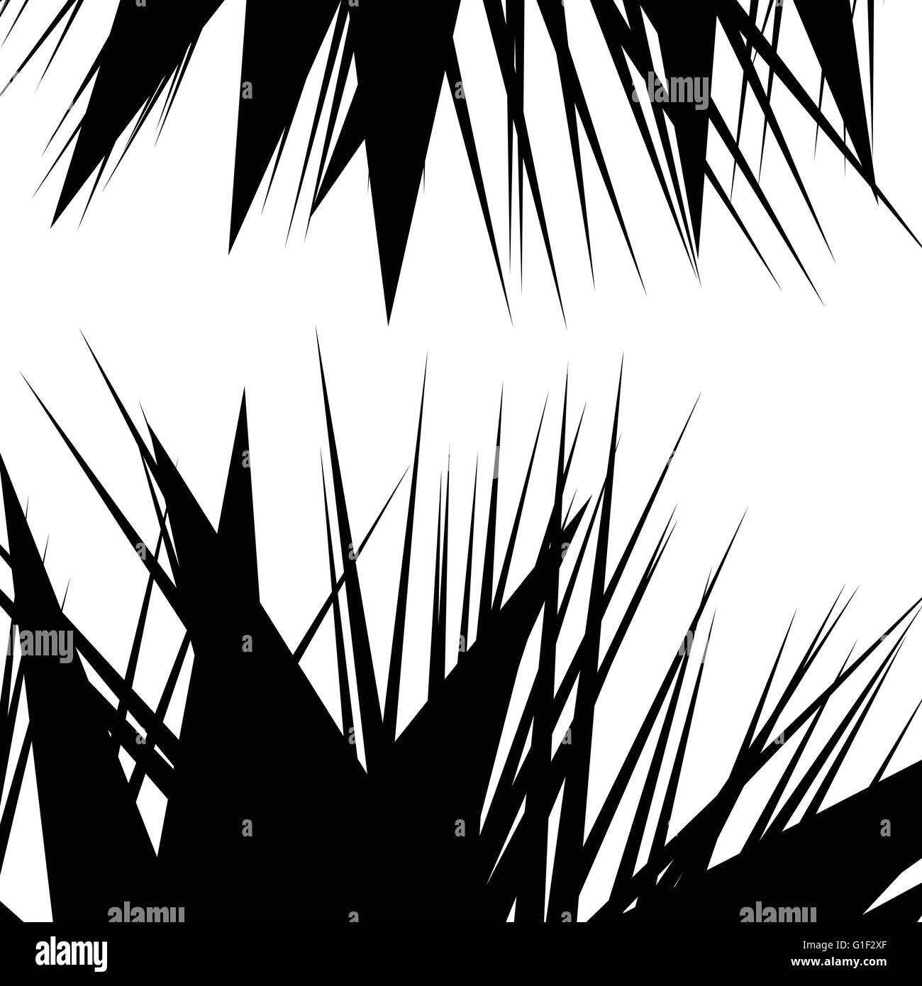 Sharp spines black white Stock Vector Images - Alamy