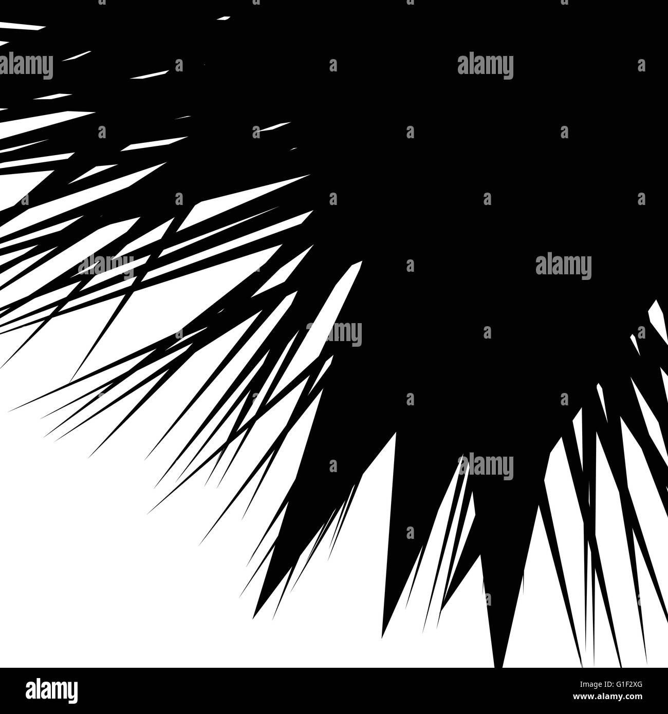 Sharp spines black white Stock Vector Images - Alamy