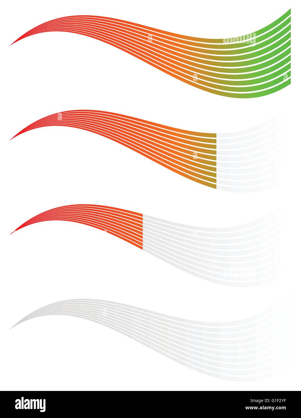 Horizontal level, progress, completion indicators. Steps, phases ...