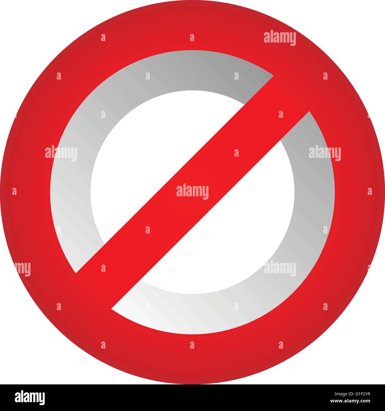 Prohibition, restriction sign. Red no entry, do not enter sign(s) on ...