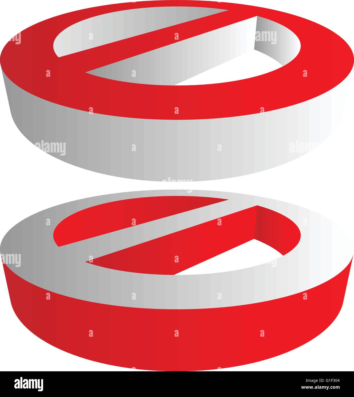 Prohibition, restriction sign. Red no entry, do not enter sign(s) on ...