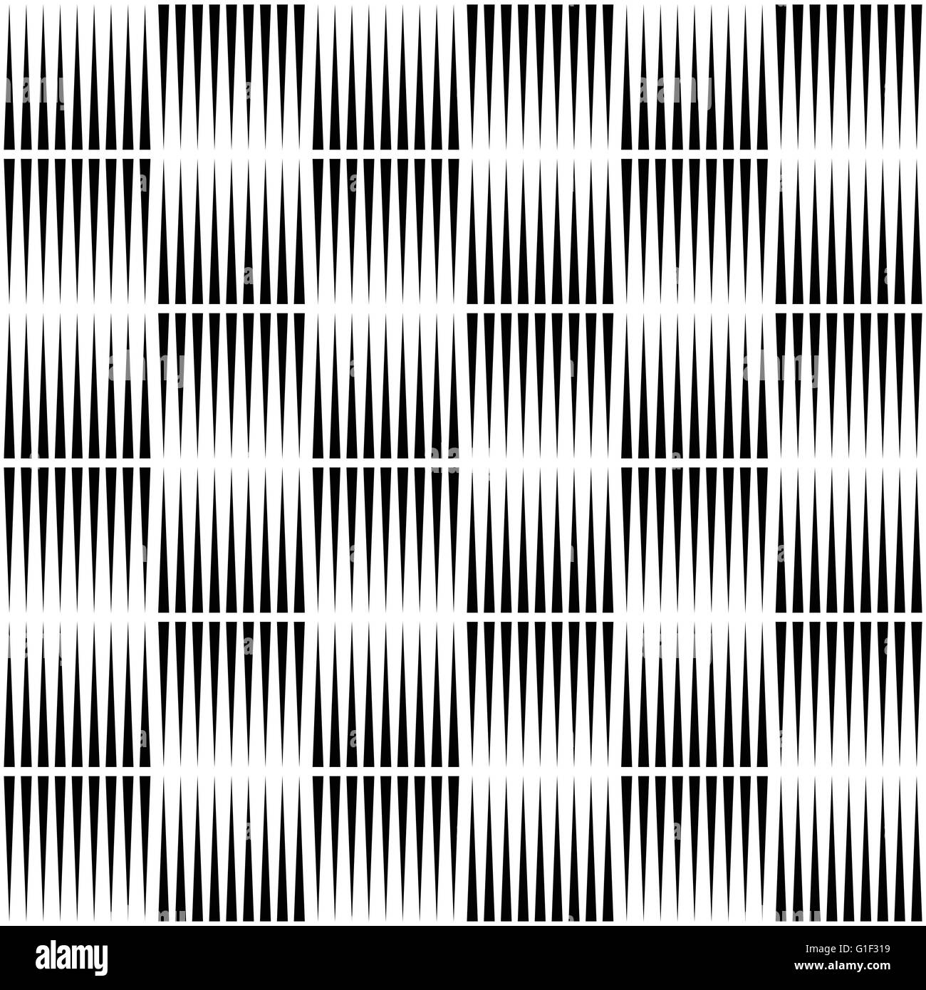 Pointed lines repeatable seamless pattern. Monochrome abstract ...