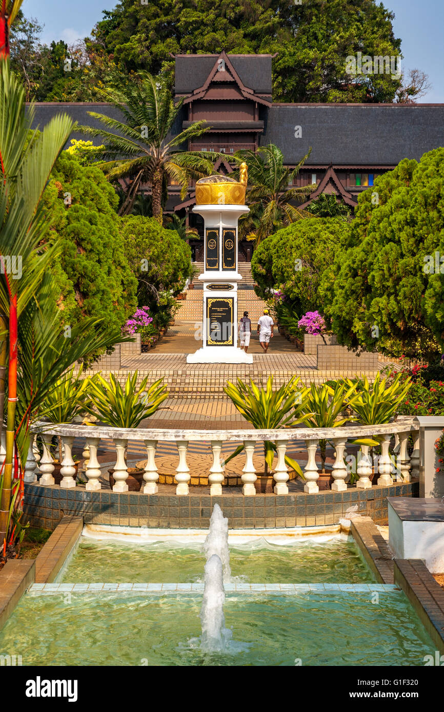 Malaysia Malacca Gardens of the Malacca Sultanate Palace Museum Stock ...