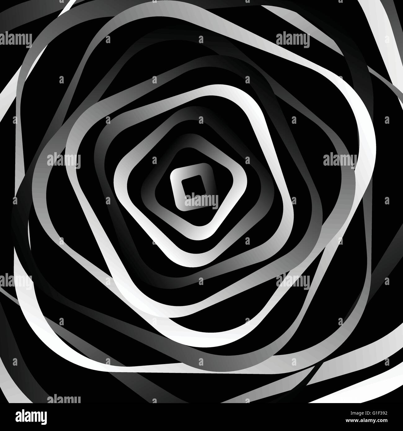 Rounded corner pattern Black and White Stock Photos & Images - Alamy