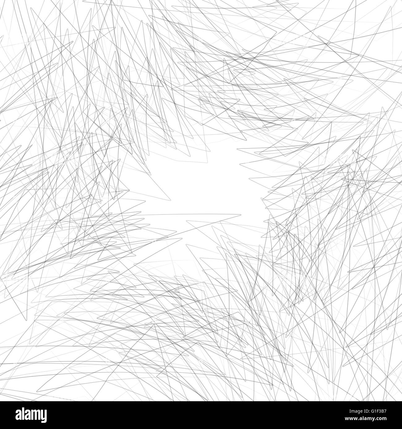 Monochrome texture with random, chaotic lines. Irregular lines texture ...