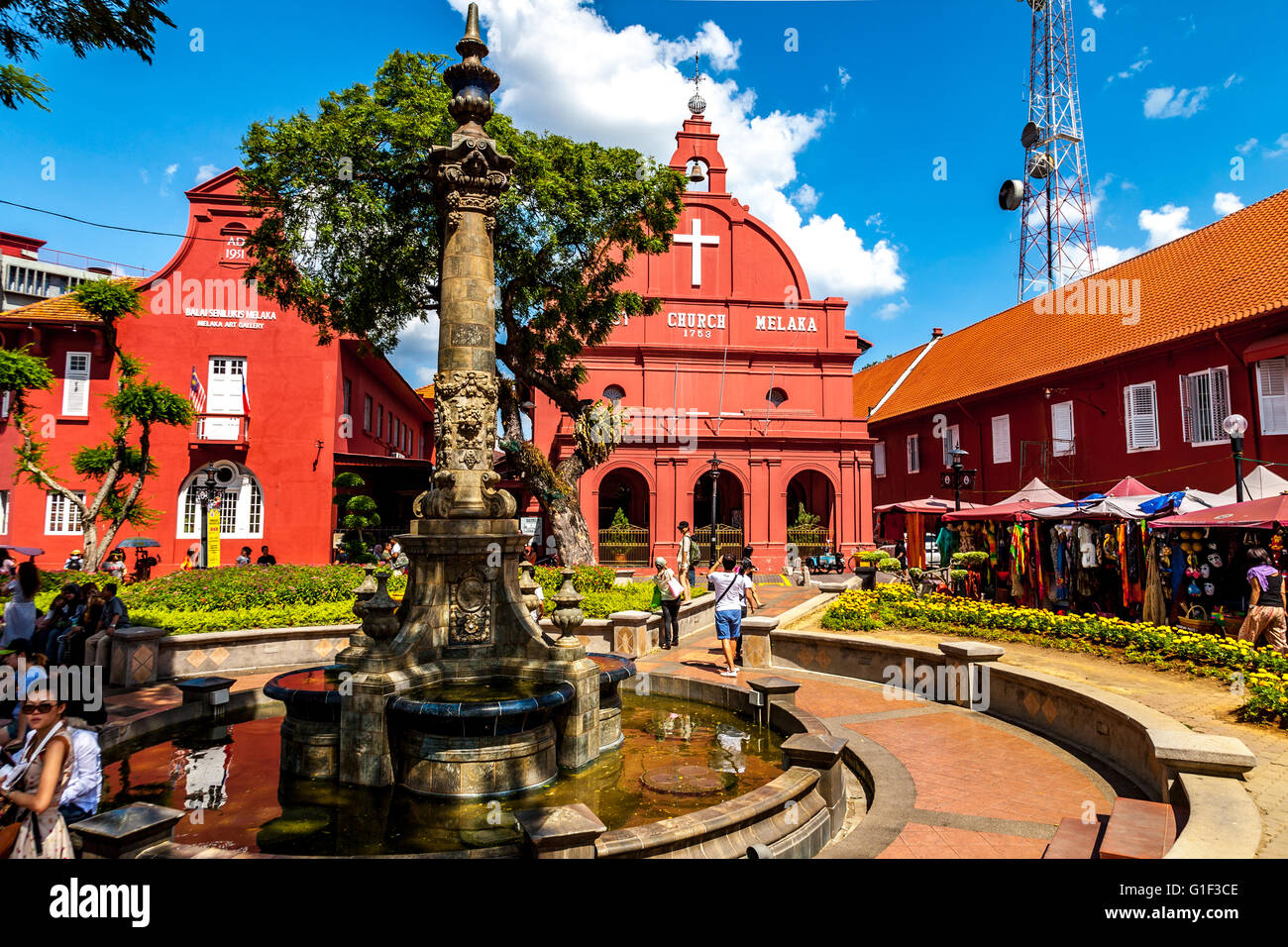 Malaysia Malacca Dutch Square Stock Photo - Alamy