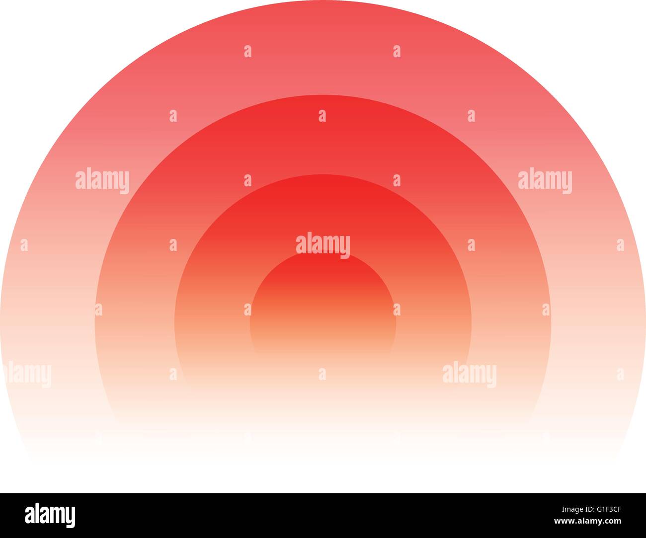 Radial, radiating circular element. Graphics for transmission, emission ...