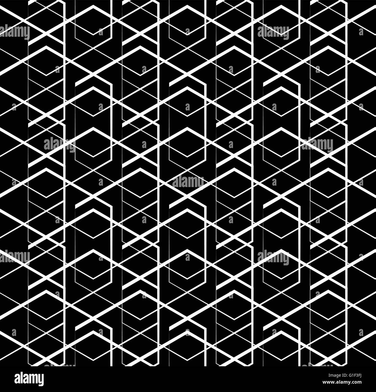 Grid Mesh Geometric Seamlessly Repeatable Pattern Monochrome