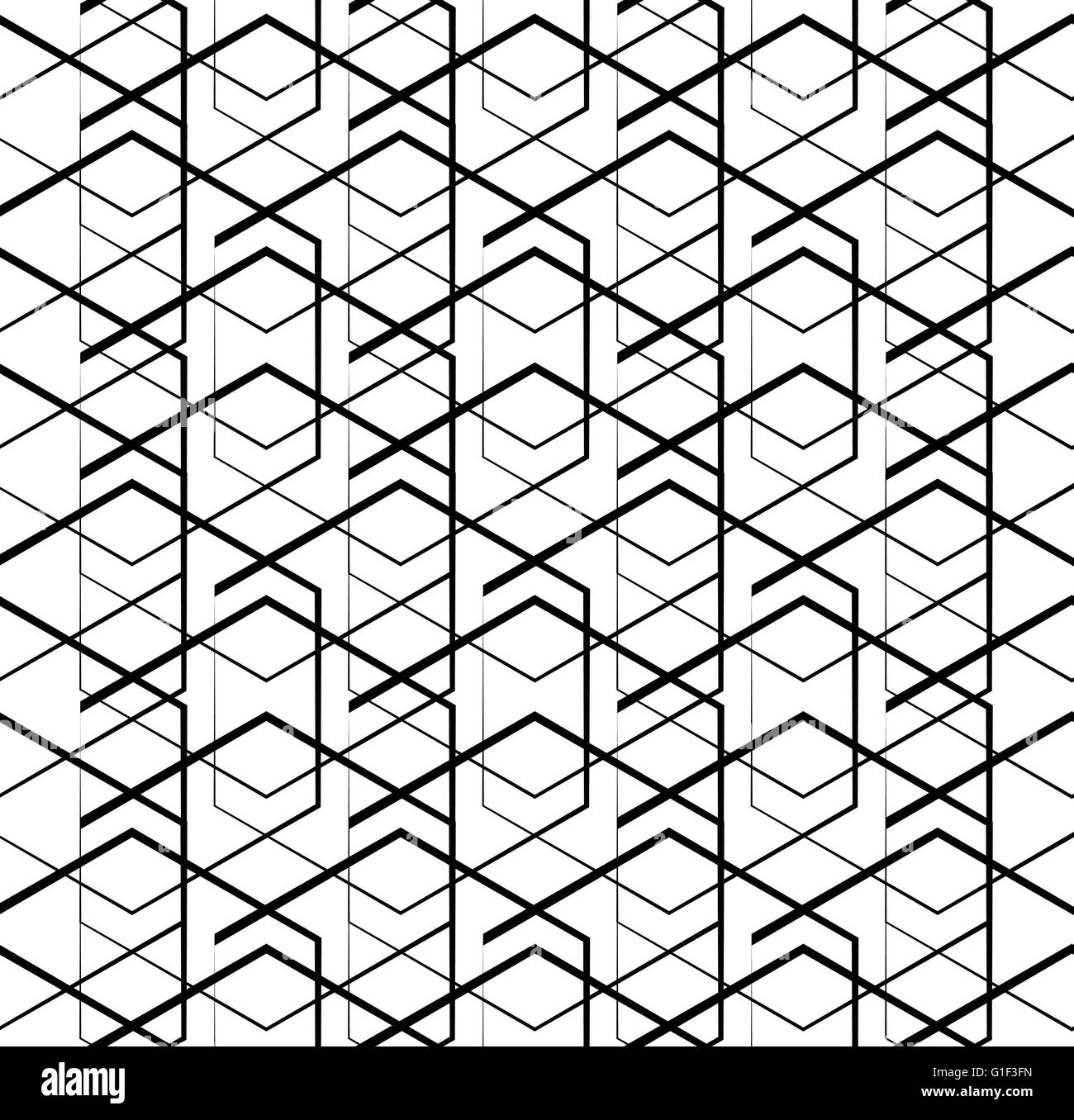 Grid Mesh Geometric Seamlessly Repeatable Pattern Monochrome