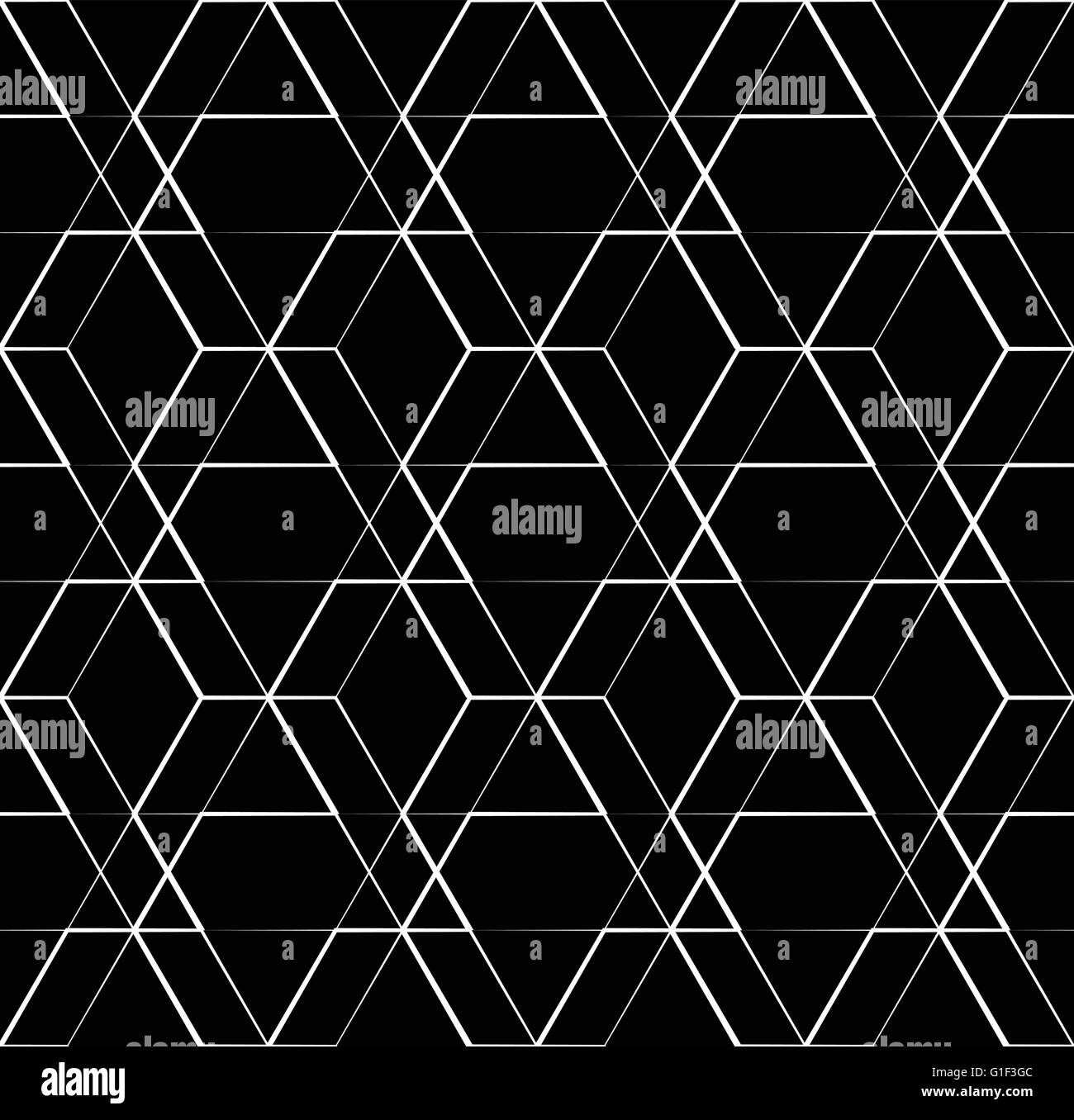Grid Mesh Geometric Seamlessly Repeatable Pattern Monochrome Background Texture Stock Vector