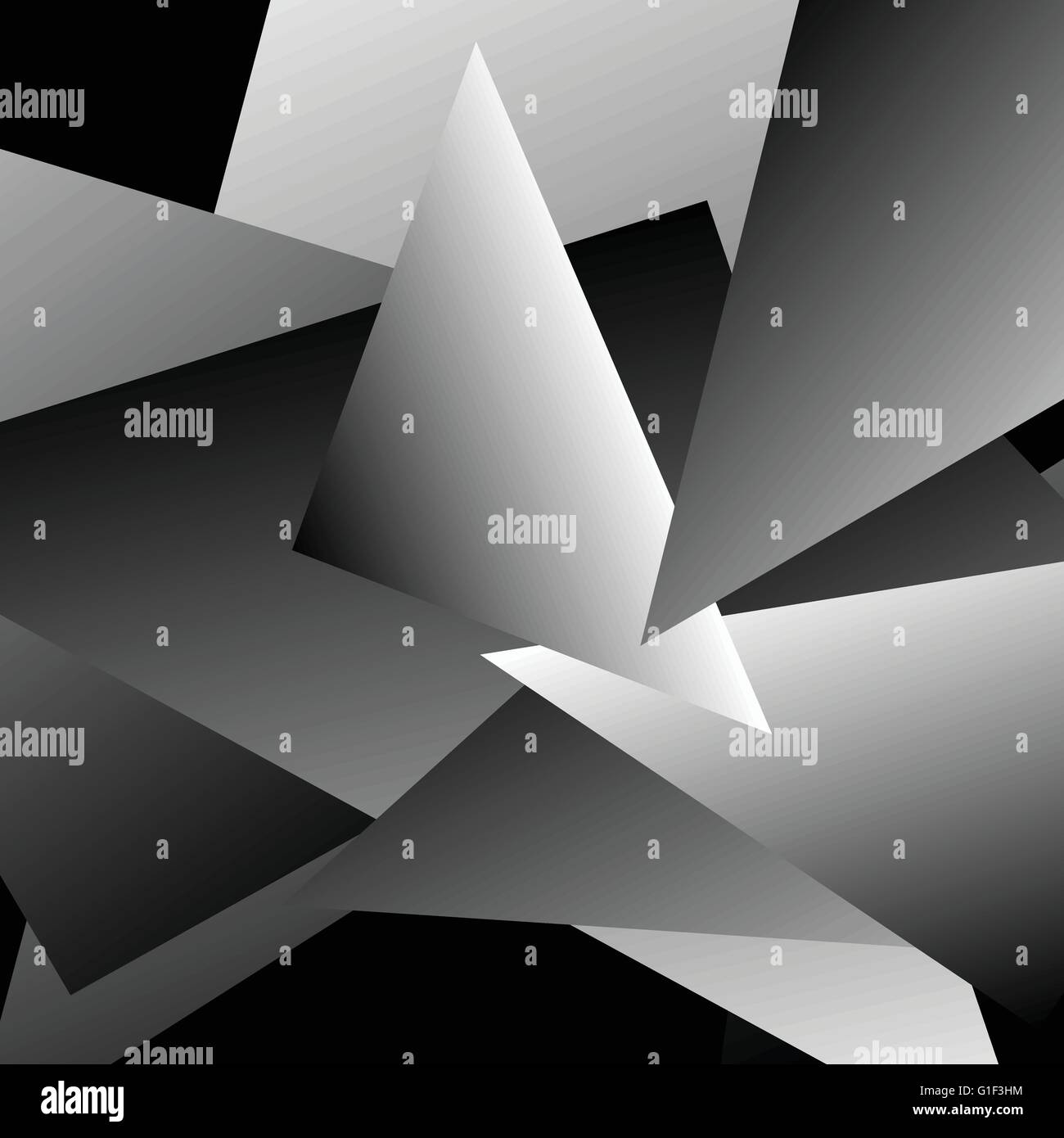 Abstract Artistic Image With Triangular Geometric Forms Angular Edgy Artistic Image Stock