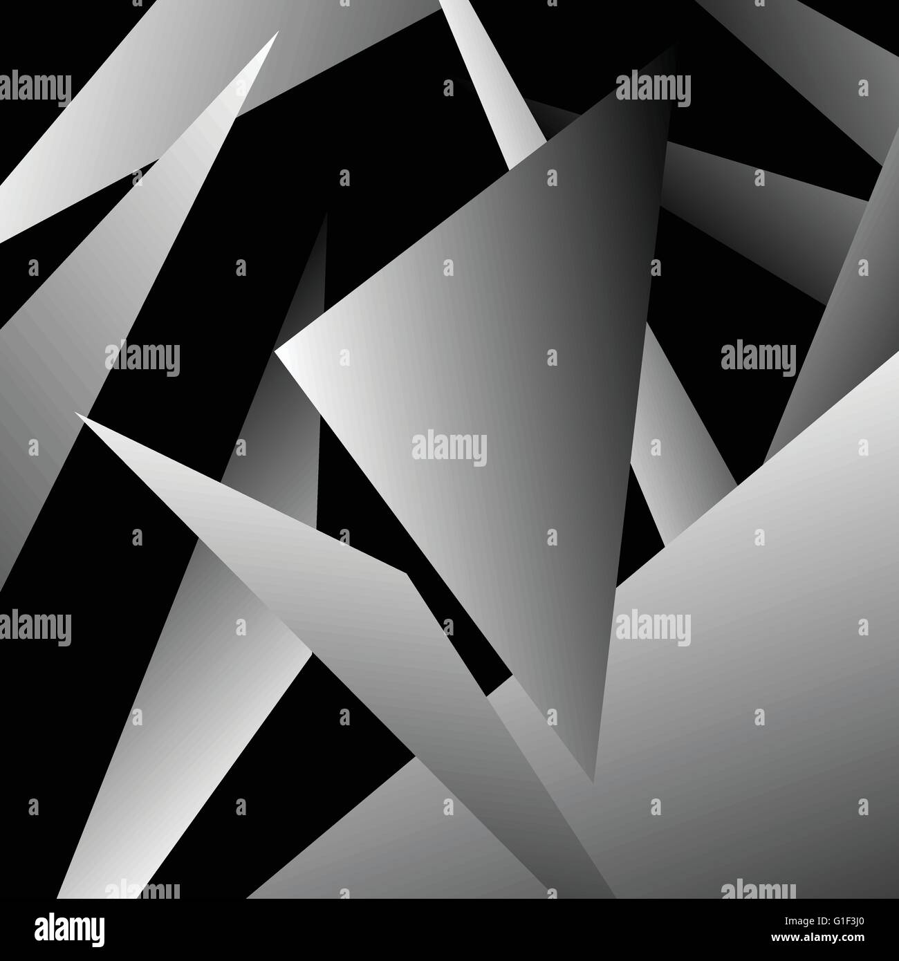 Abstract artistic image with triangular, geometric forms. Angular, edgy ...