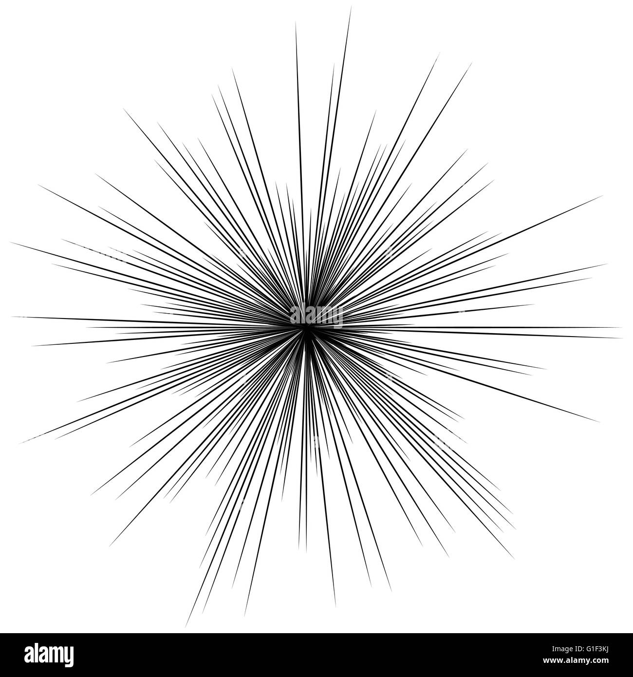 Sharp spines black white Stock Vector Images - Alamy