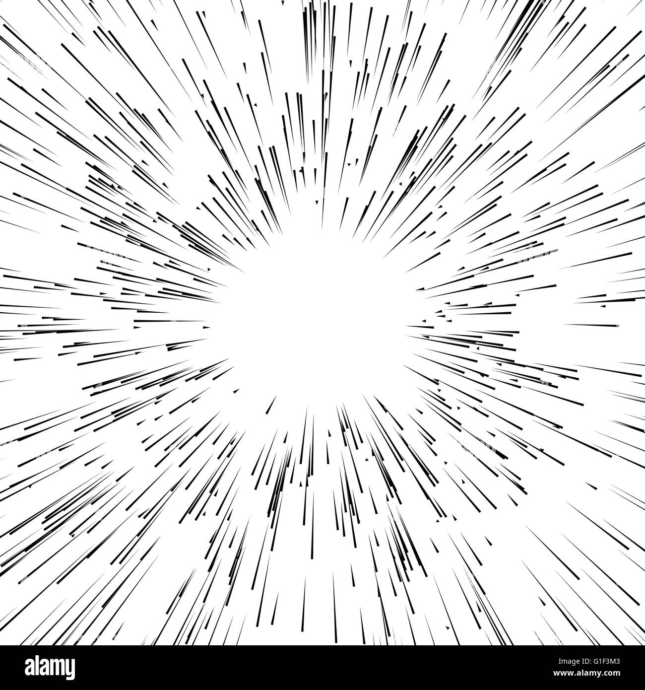 Abstract explosion, bursting effect, radial, radiating edgy lines ...