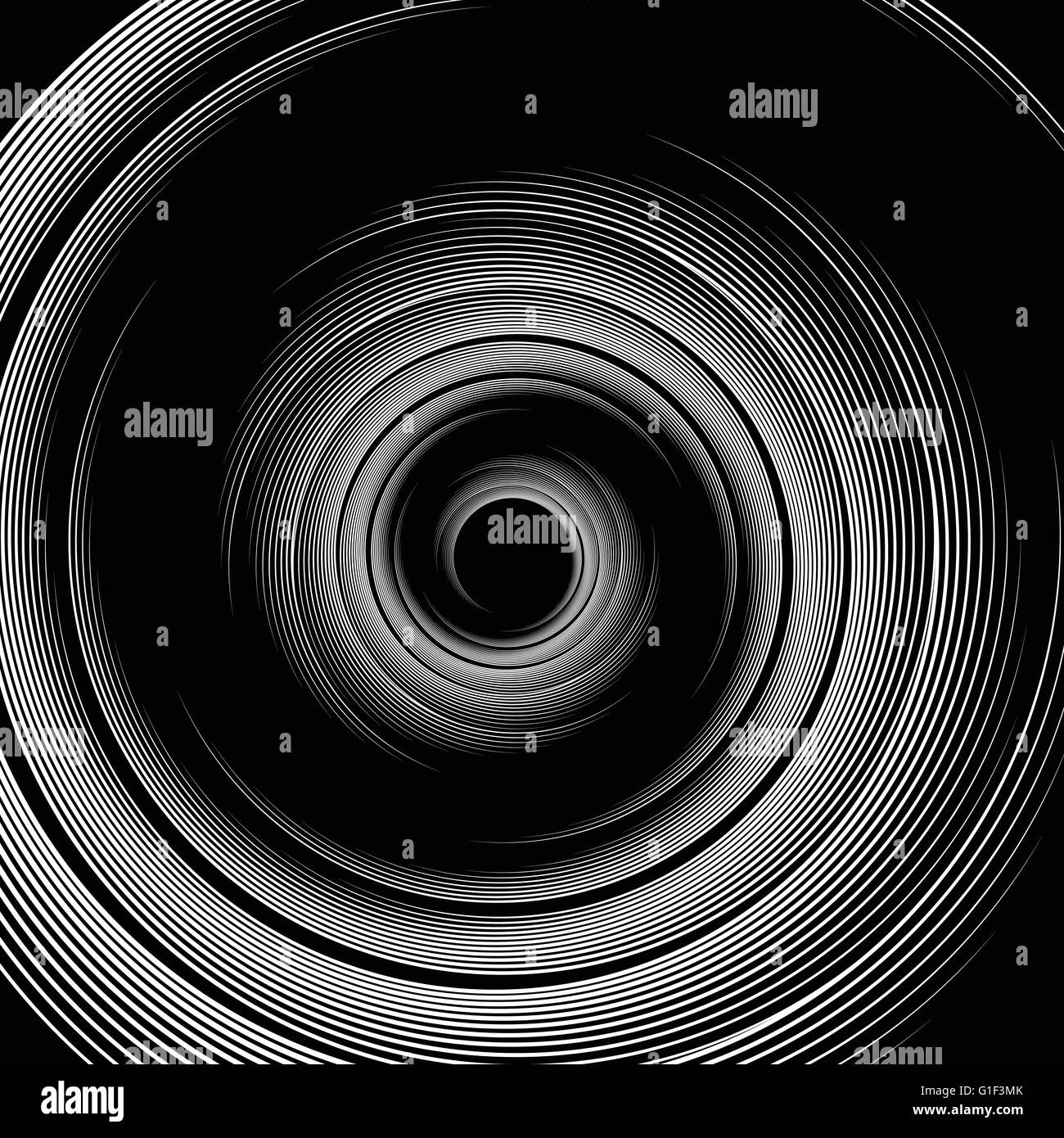 Spiral pattern. Vortex, volute visual effect - Abstract monochrome ...