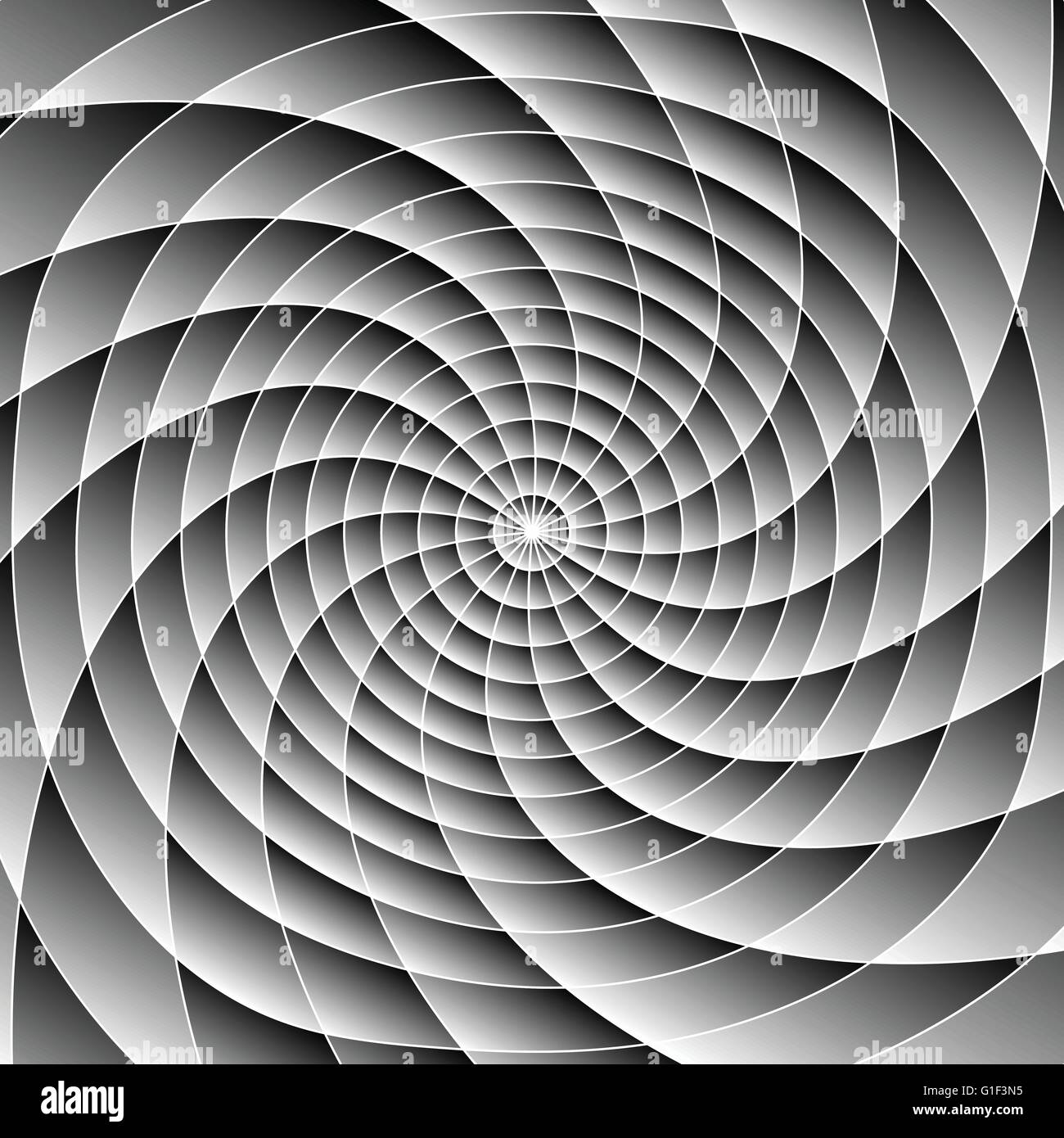 Spirally, swirly backdrop, pattern. Grayscale abstract illustration ...