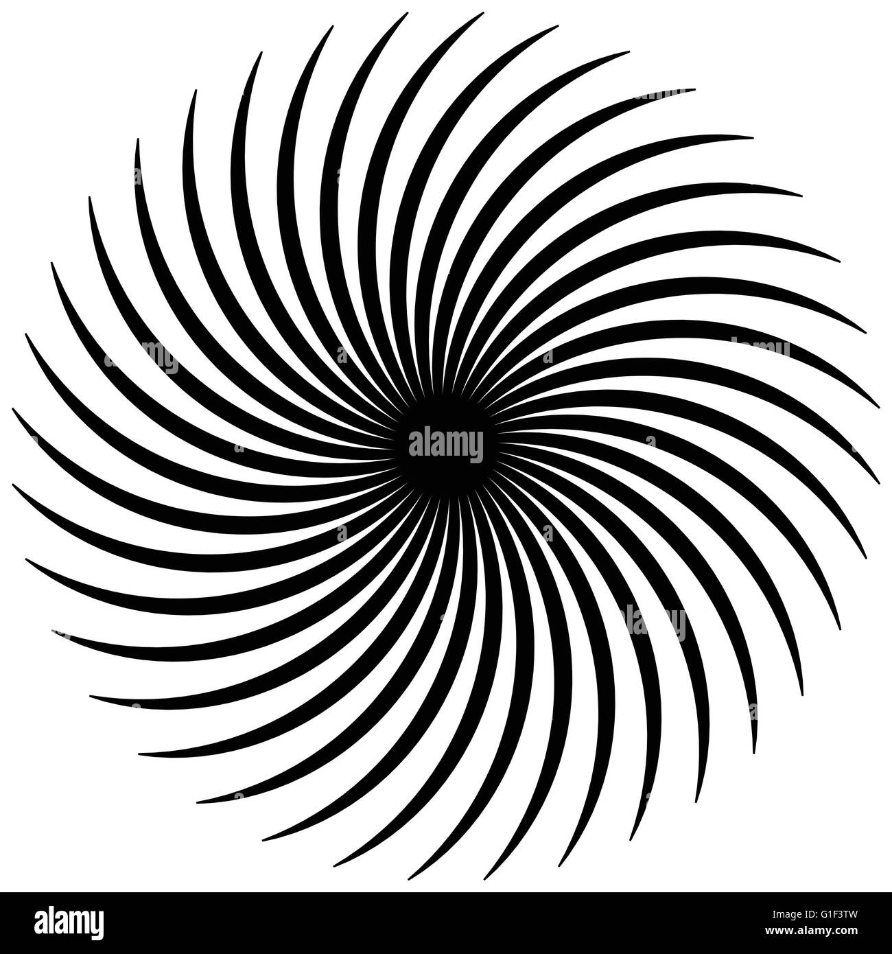 Abstract spiral shape, spiral, vortex element. Abstract radial ...