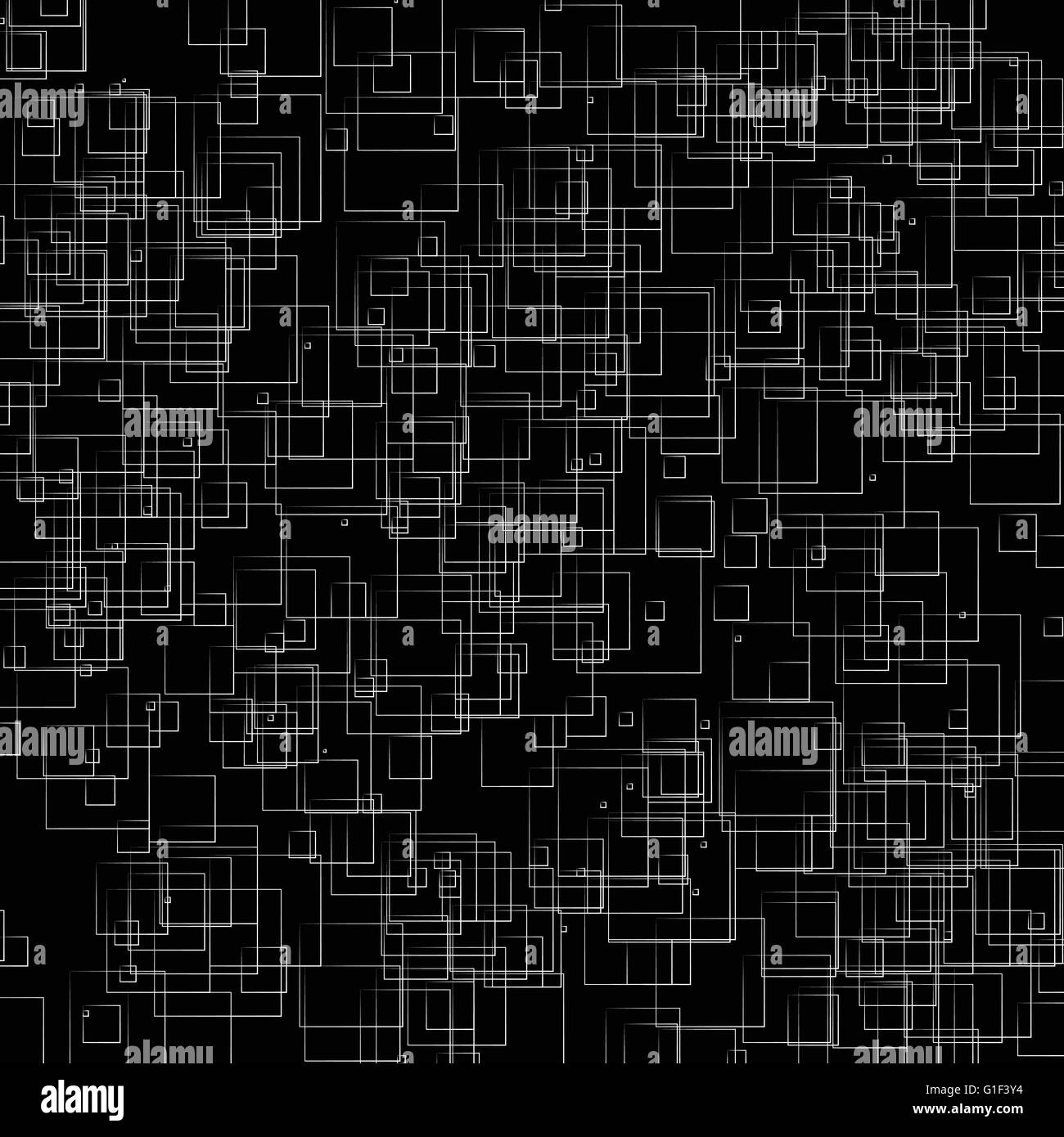 Random scattered shapes geometric Black and White Stock Photos & Images ...