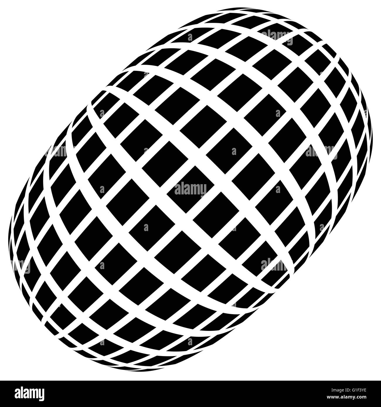 Mesh of squares with distortion effect. Simple artistic element. Other ...