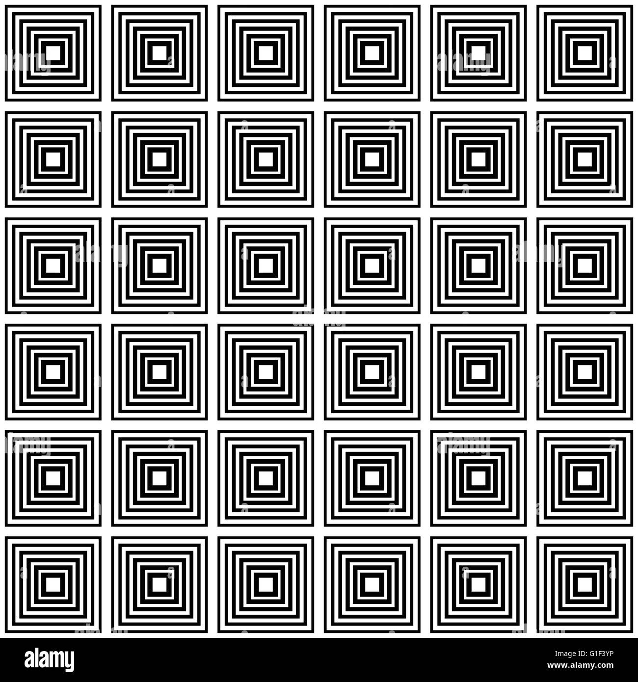 Repeatable pattern with squares. Monochrome abstract background Stock ...
