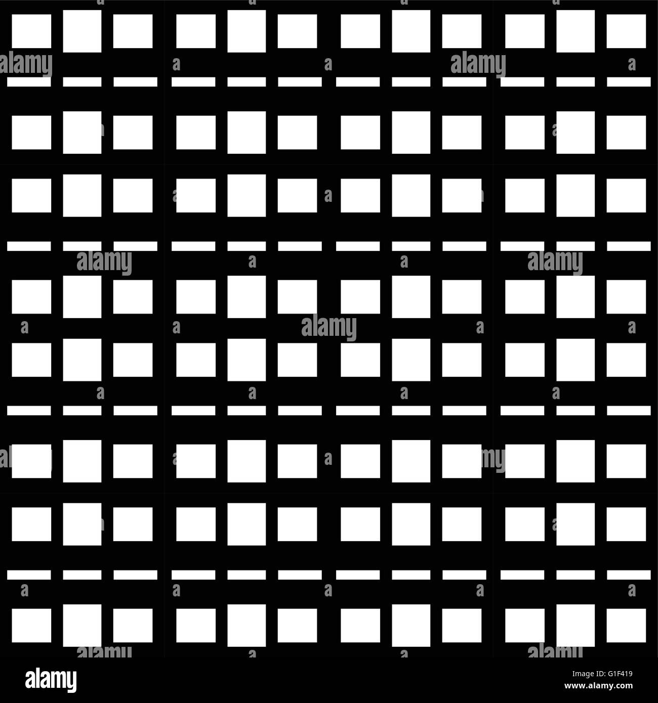 Repeatable background with squares, rectangles - Abstract monochrome ...