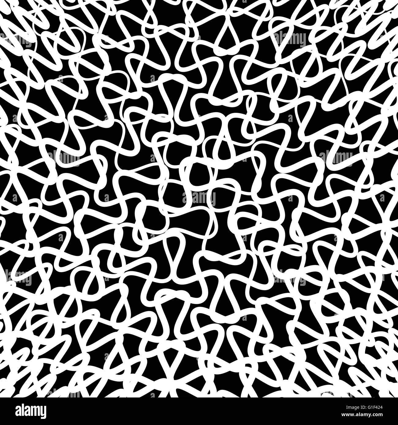 Random squiggly, wiggly lines. Intersecting squiggle, wiggle lines ...