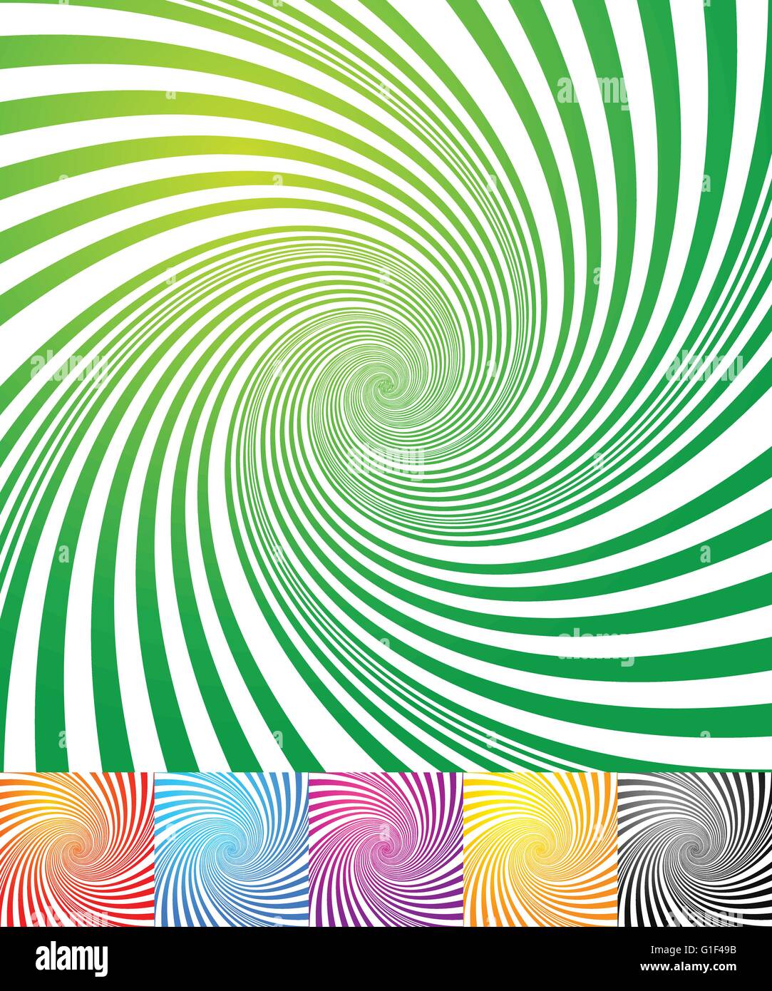 Abstract background(s) with vortex shape. Spiral effect on converging ...