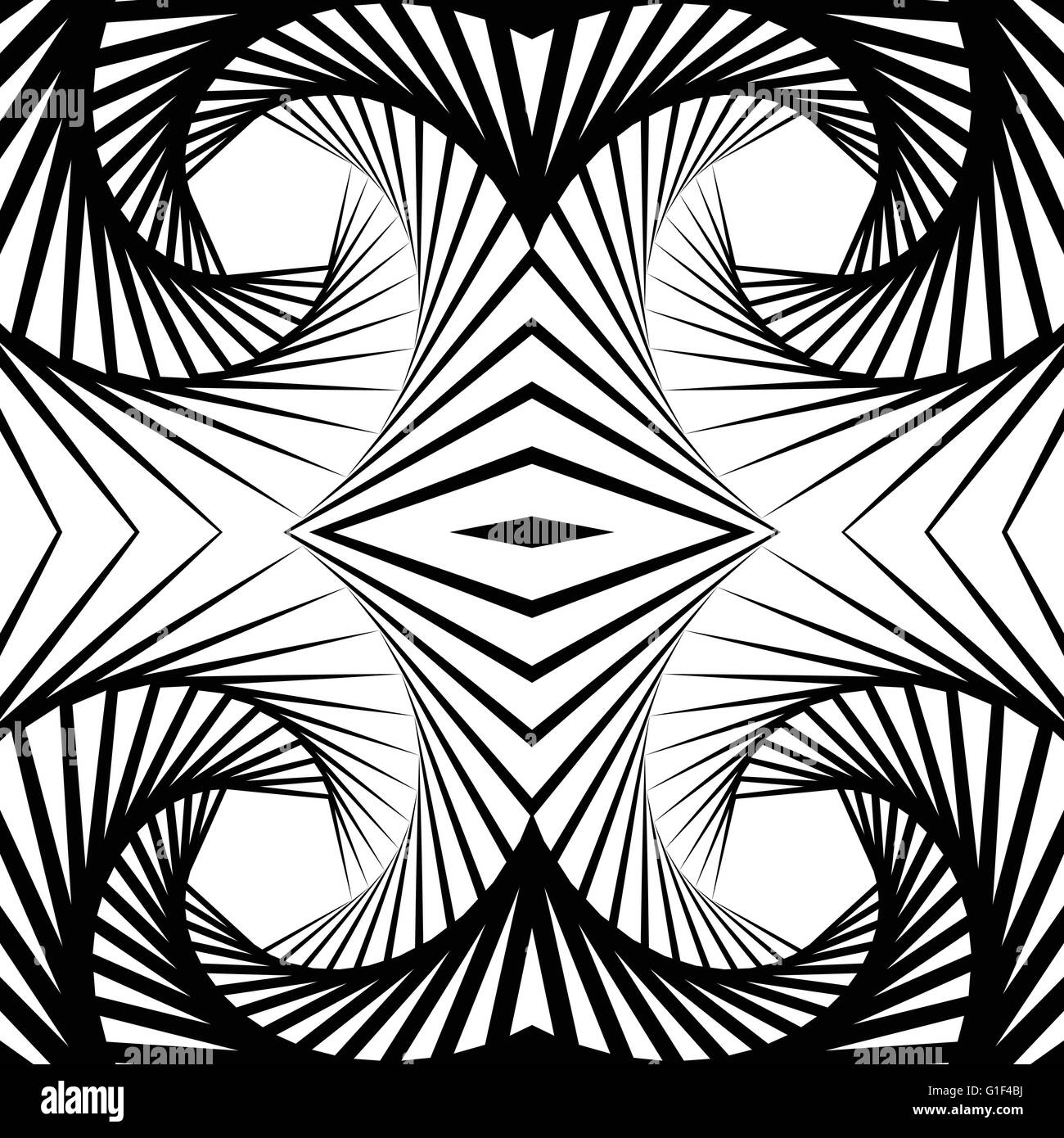 Abstract Mirrored Vortex Background Pattern Seamlessly Repeatable Pattern With Spirally Effect