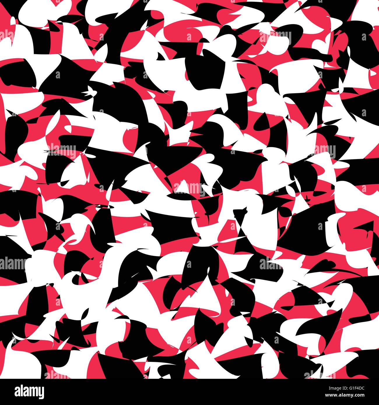 Chaotic background / texture with scattered random shapes - Black and ...