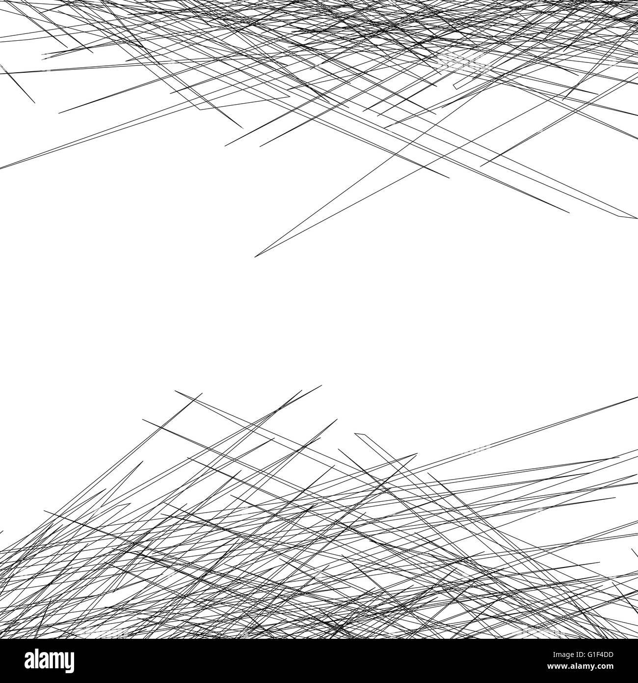 Entangled texture of thin intersecting lines. Abstract monochrome ...