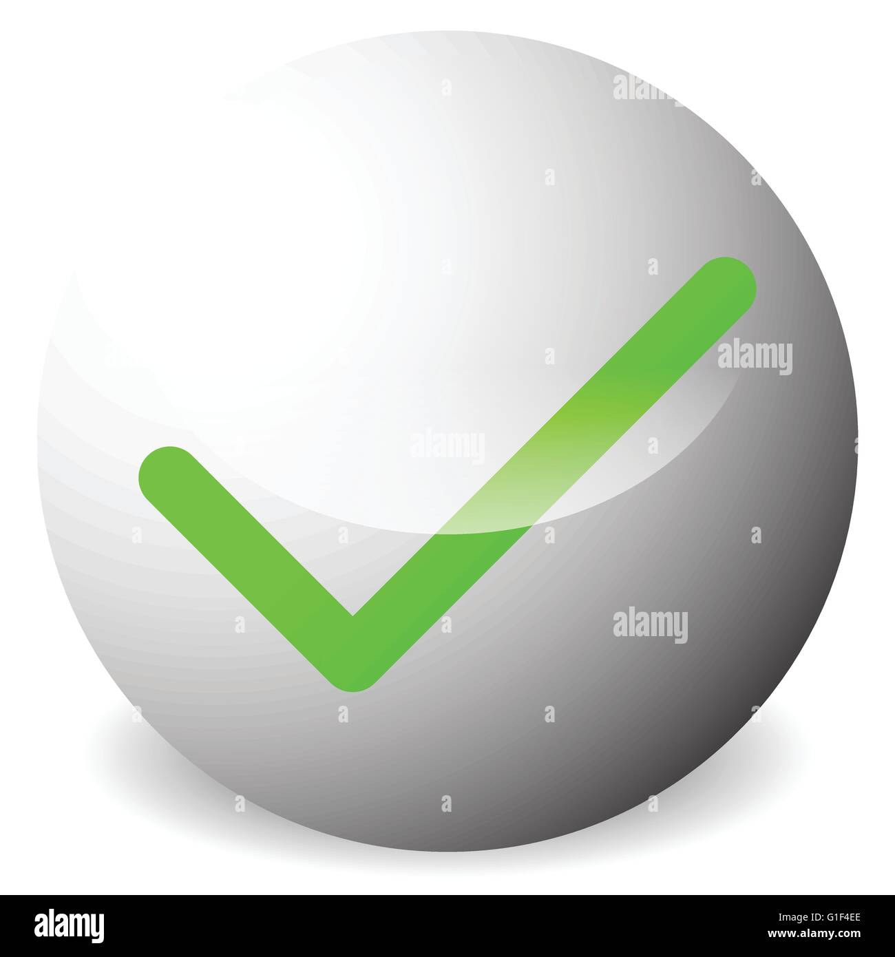 Circle with tick, check mark symbol. Approve, correct, accept, right ...