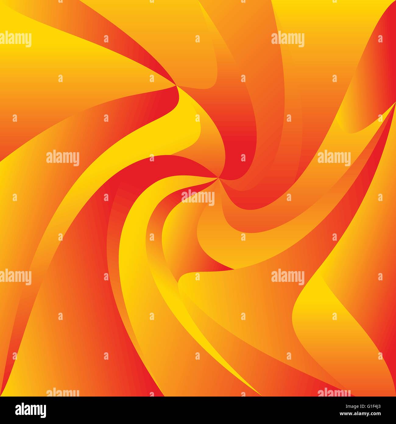 Swirly, spirally colorful background. Triangular shapes with distortion ...
