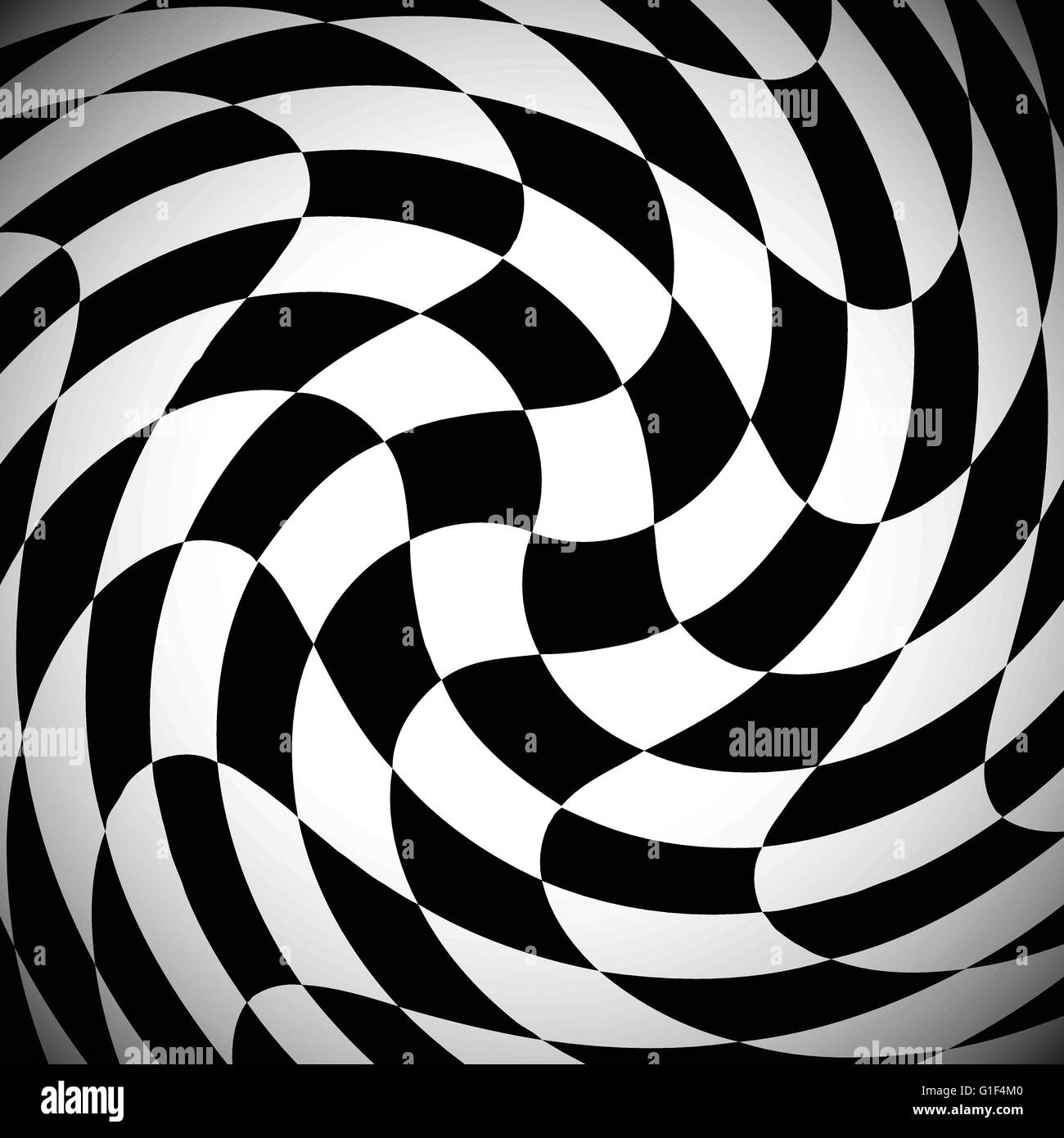 Shaded checkered pattern with spirally distortion effect - Checked ...