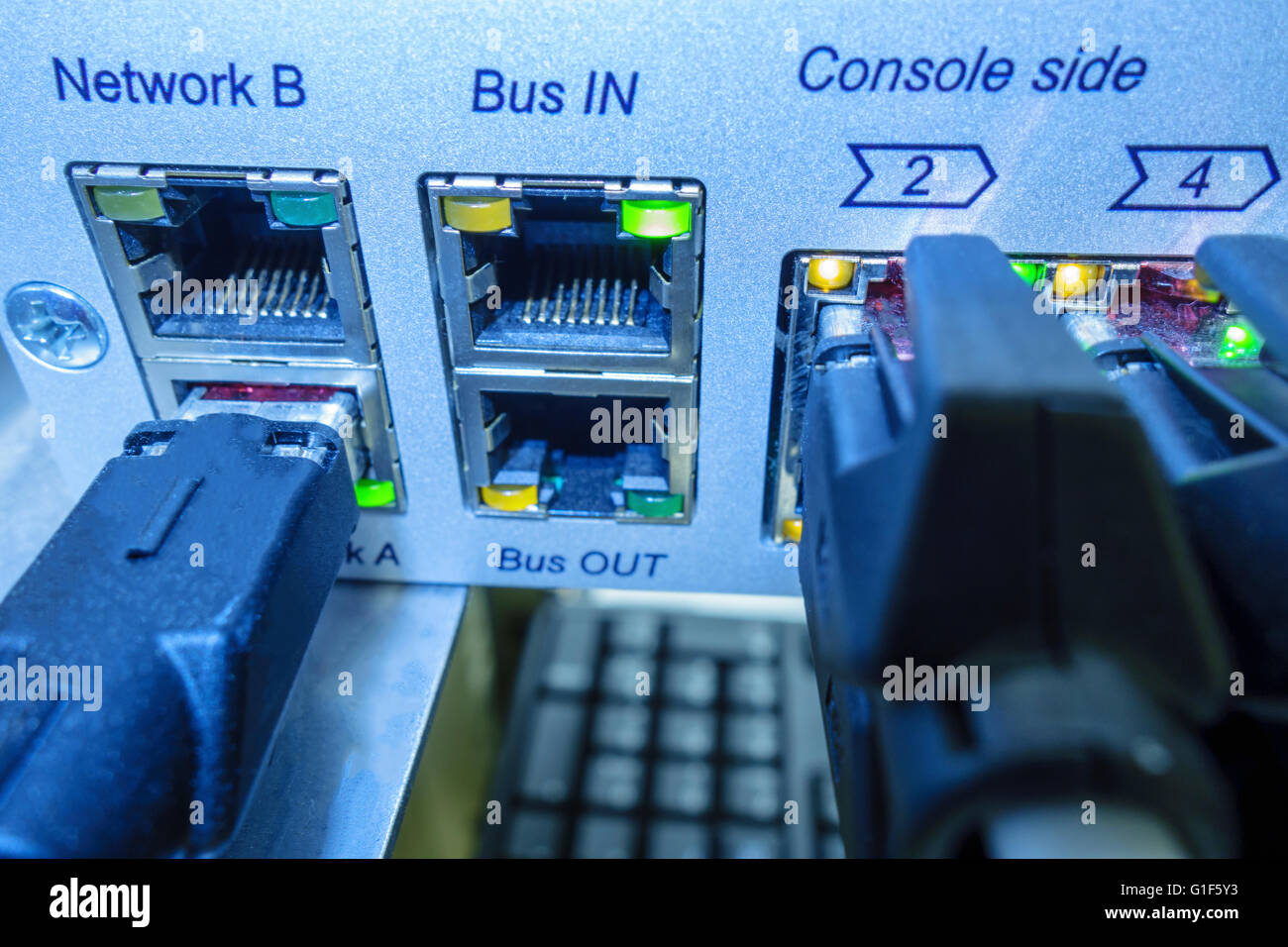 Computer server network ports hi-res stock photography and images - Alamy