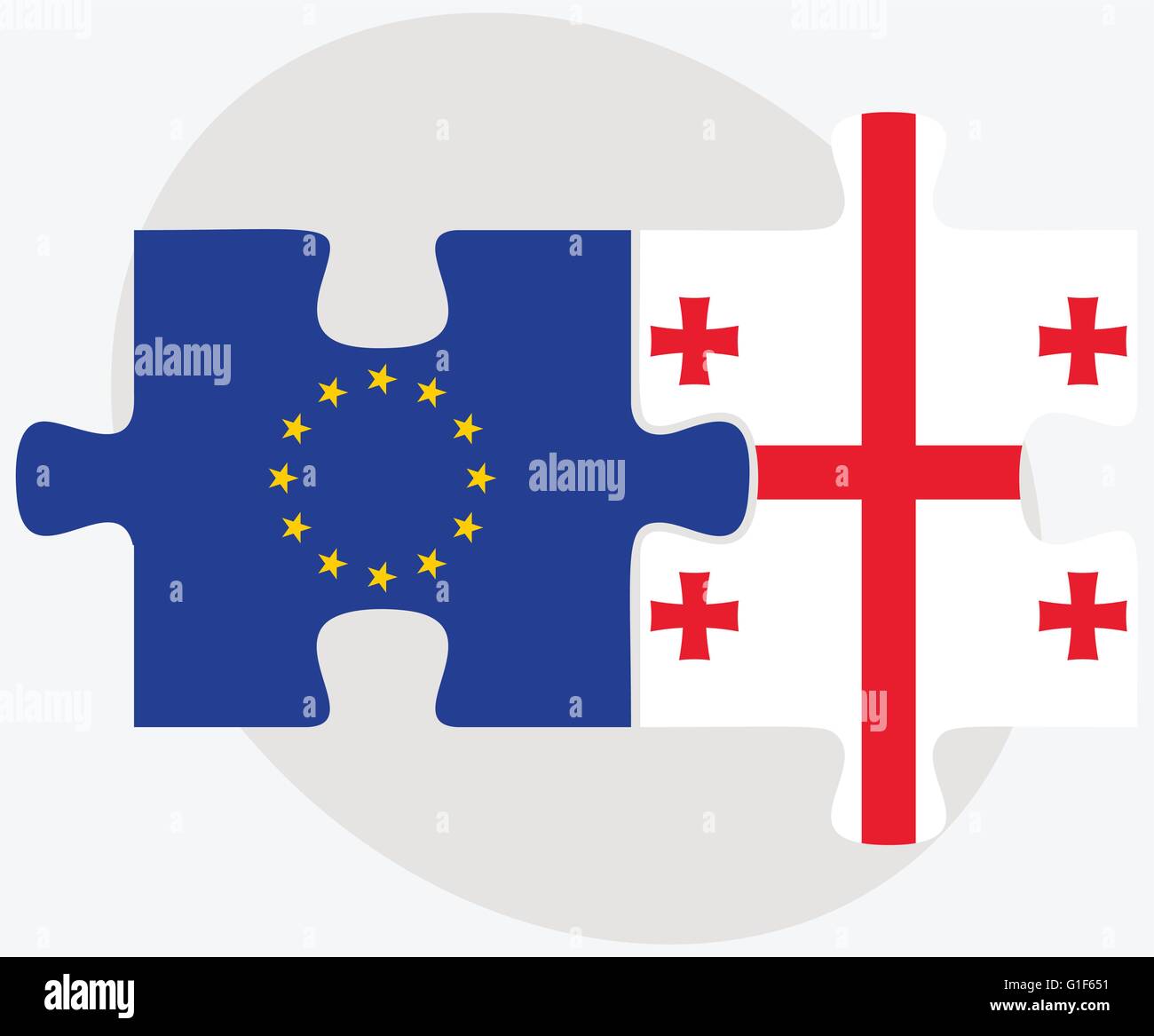 Georgia european union flag Stock Vector Images - Alamy