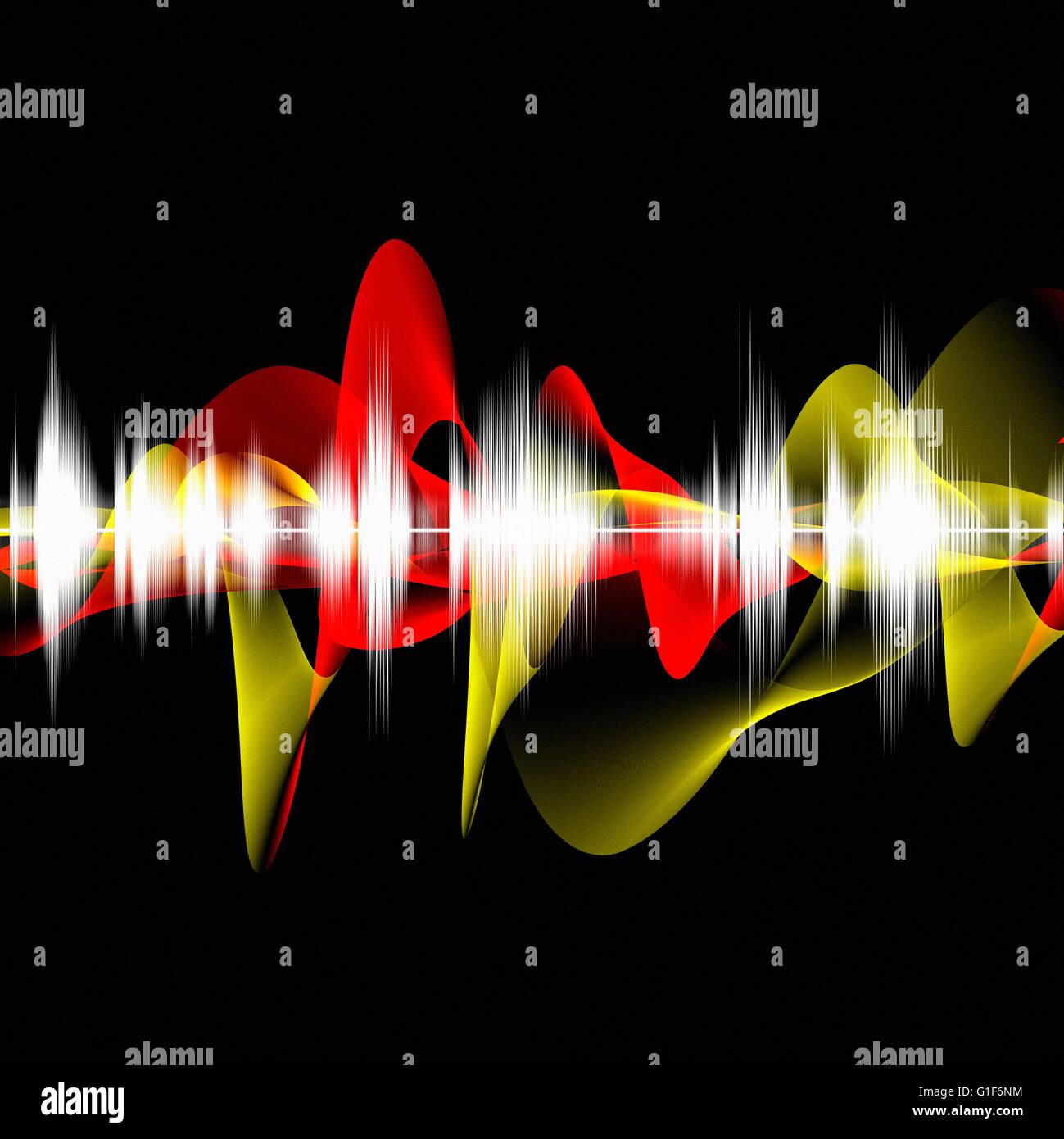 Sound waves illustration hi-res stock photography and images - Alamy