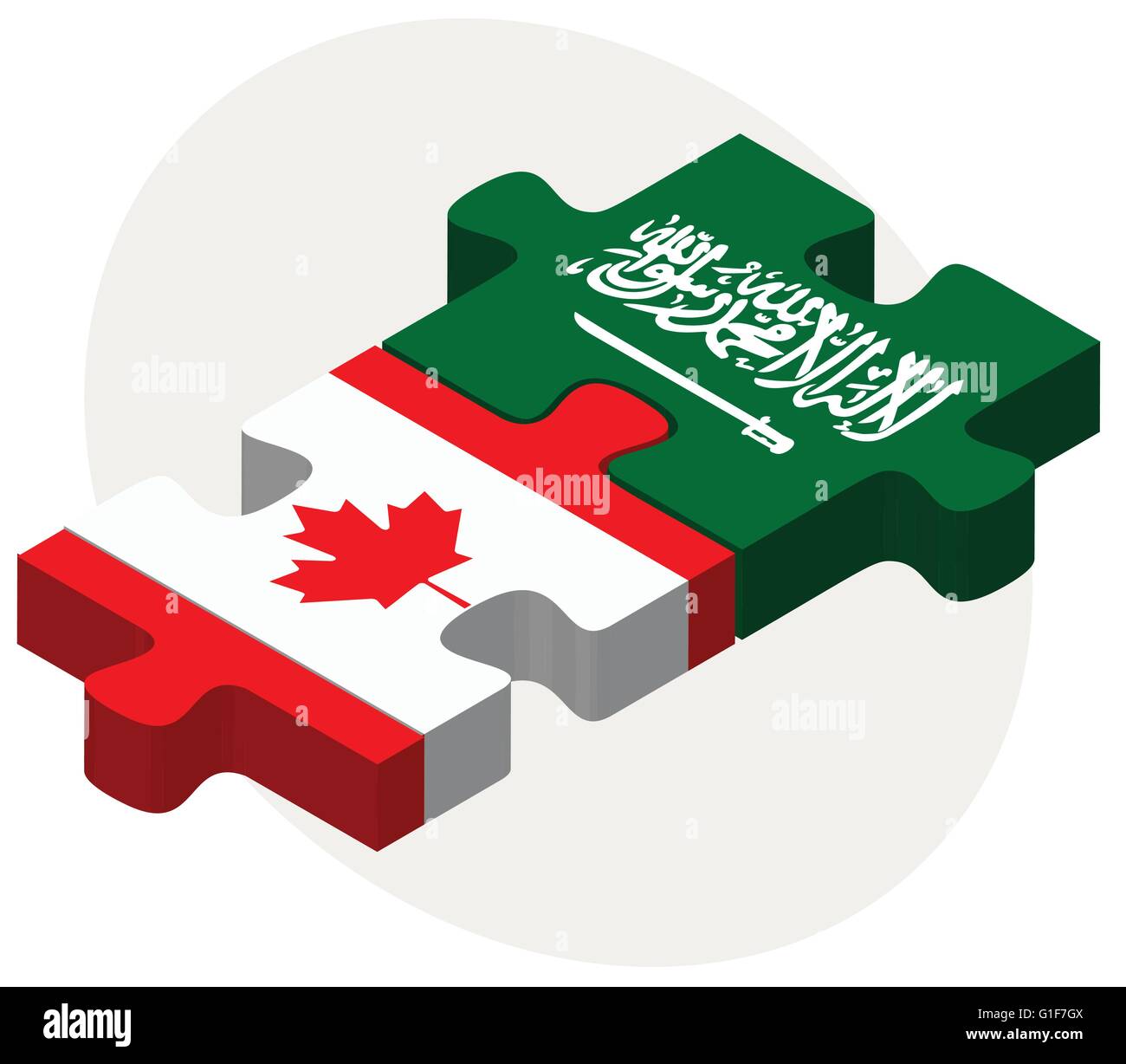 Canada saudi arabia flag Stock Vector Images - Alamy