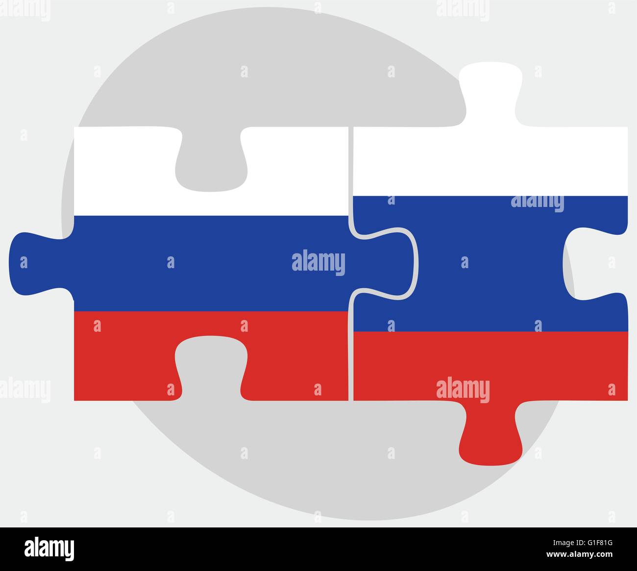 Vector Image - Russian Federation and Russian Federation in puzzle ...