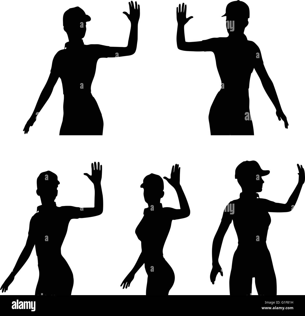 Vector Image - Hello ! Or Bye! isolated on white background Stock ...